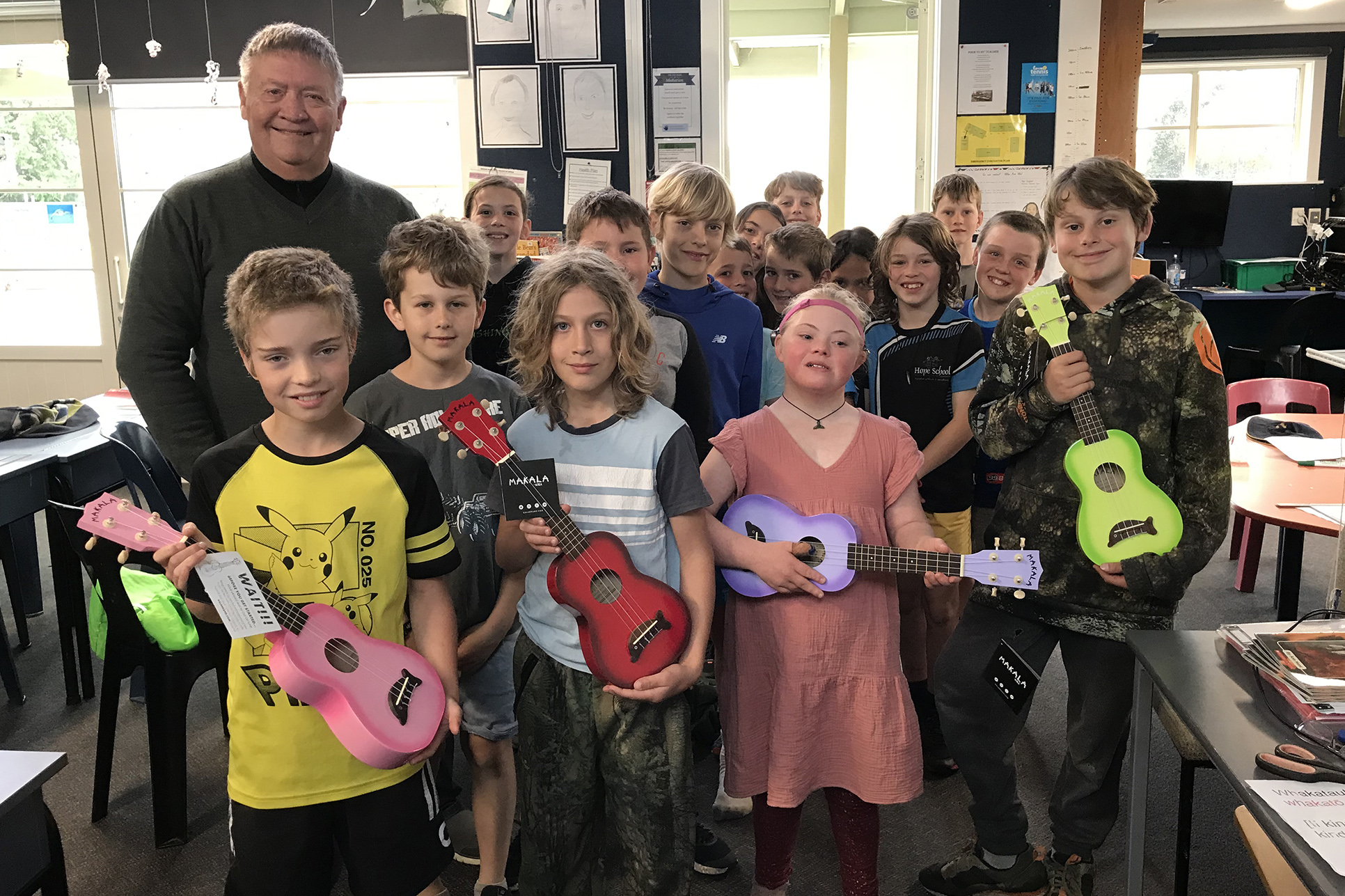 Ukuleles donated to Hope School - Kids Love Music